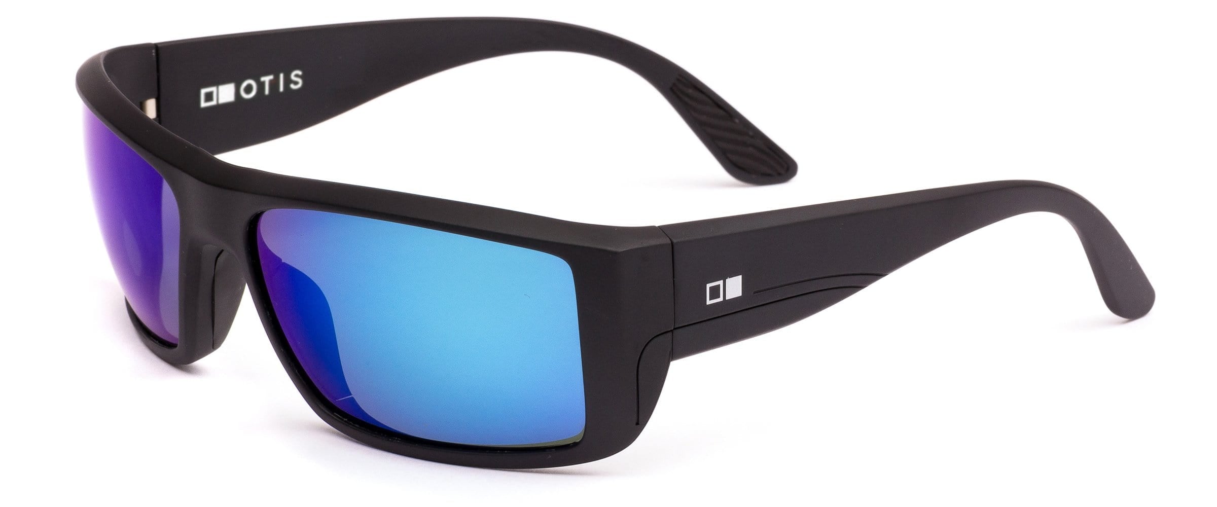 COASTIN SLIM MATTE BLACK/BLUE MIRROR POLARISED BLUE LENS – Shades Shop
